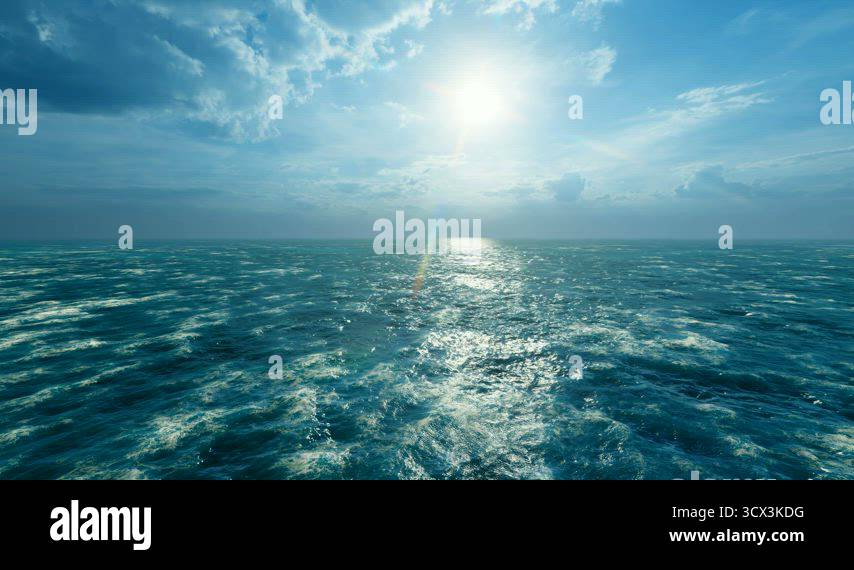 Amazing day at sea beautiful sky Stock Video Footage - Alamy