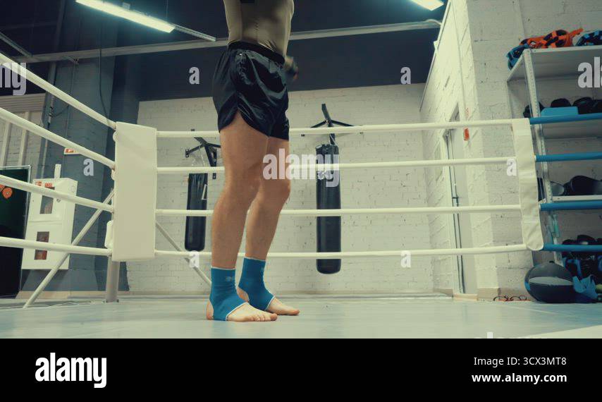 Boxer man training jump exercise Stock Videos & Footage - HD and 4K ...