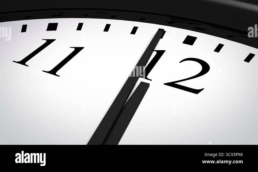 Close up clock striking twelve Stock Videos & Footage - HD and 4K Video ...