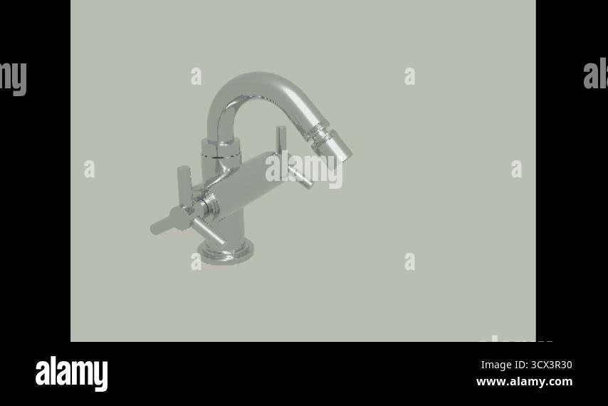 Curved chrome shiny faucet taps Stock Videos & Footage - HD and 4K ...
