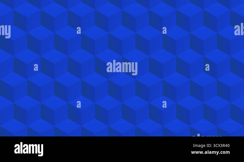 Isometric blue cubes pattern moving vertically. Seamless loop Stock ...