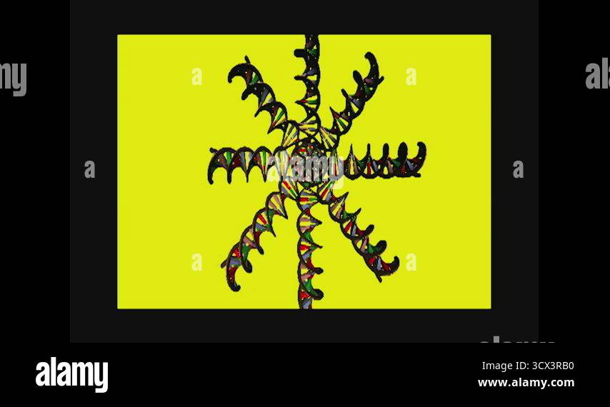 Double helix of the DNA strand with base pairs rotates Stock Video ...