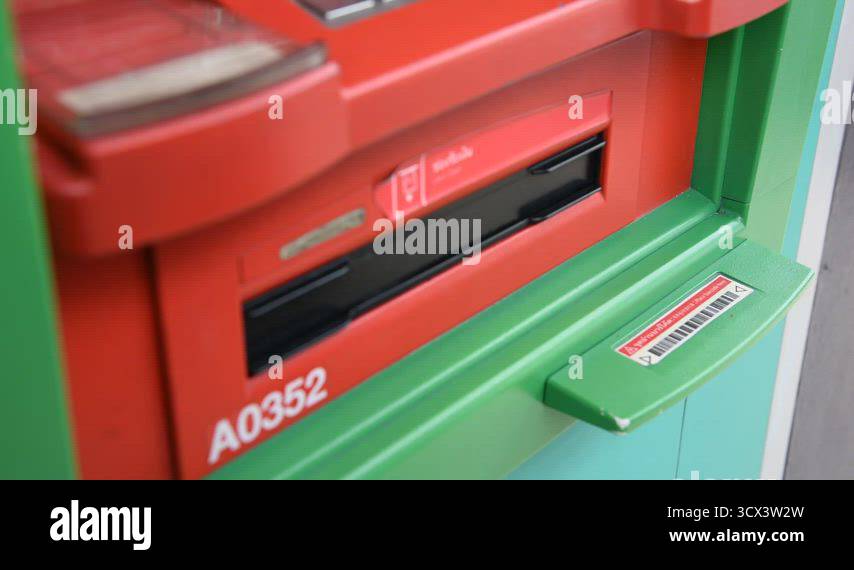 Automated teller machine (ATM) banknote in hand Stock Video Footage - Alamy