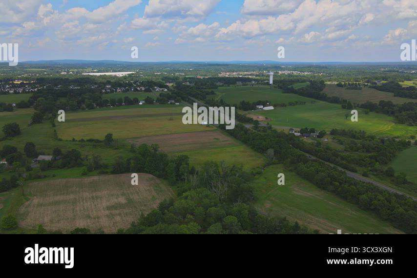 Panoramic beautiful landscape of beautiful nature height green field ...