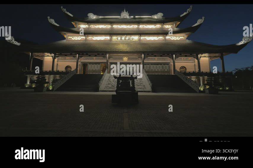 Night view bai dinh pagoda Stock Videos & Footage - HD and 4K Video ...
