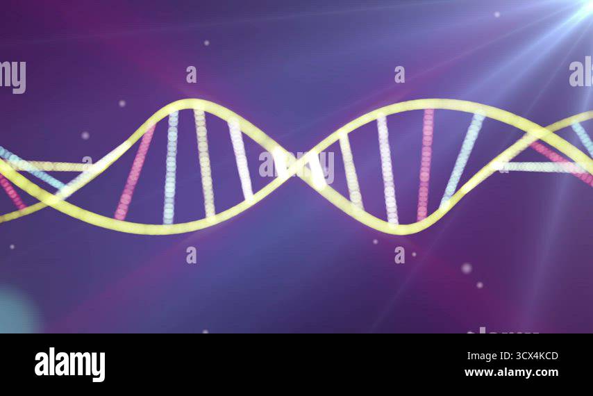 Rotating dna string macro close up Stock Video Footage - Alamy