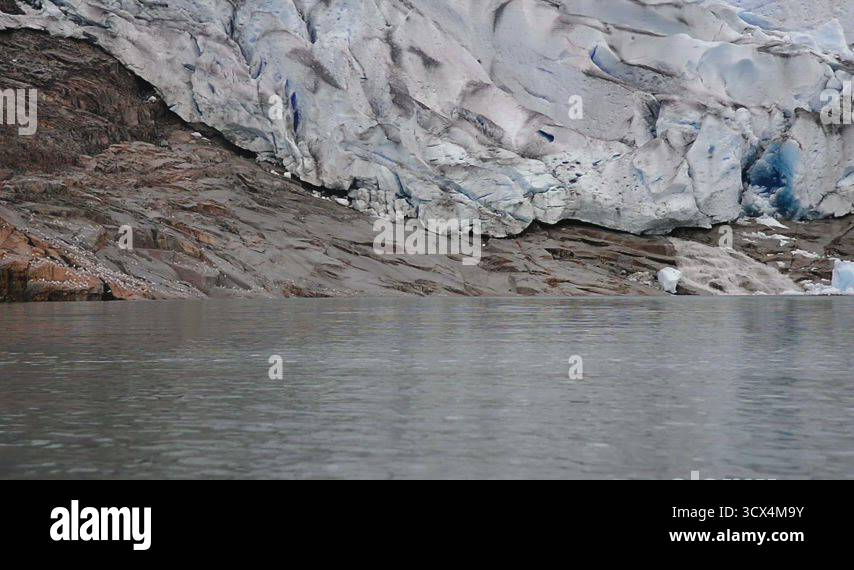 MS PAN Qualerallit Glacier melting into fjord, Narsaq, South Greenland ...