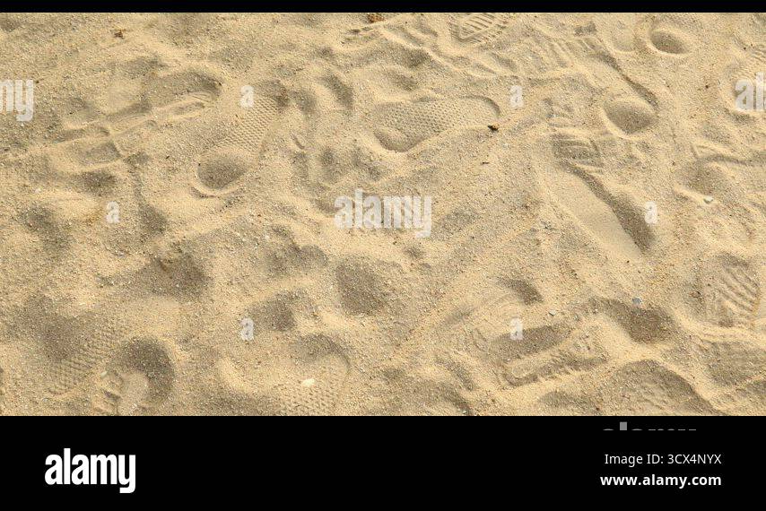 Dry sand in the Beach Stock Video Footage - Alamy