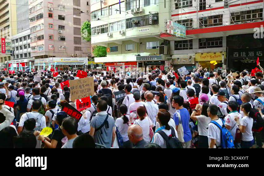 The first day of the protests against the extradition bill in Hong Kong ...