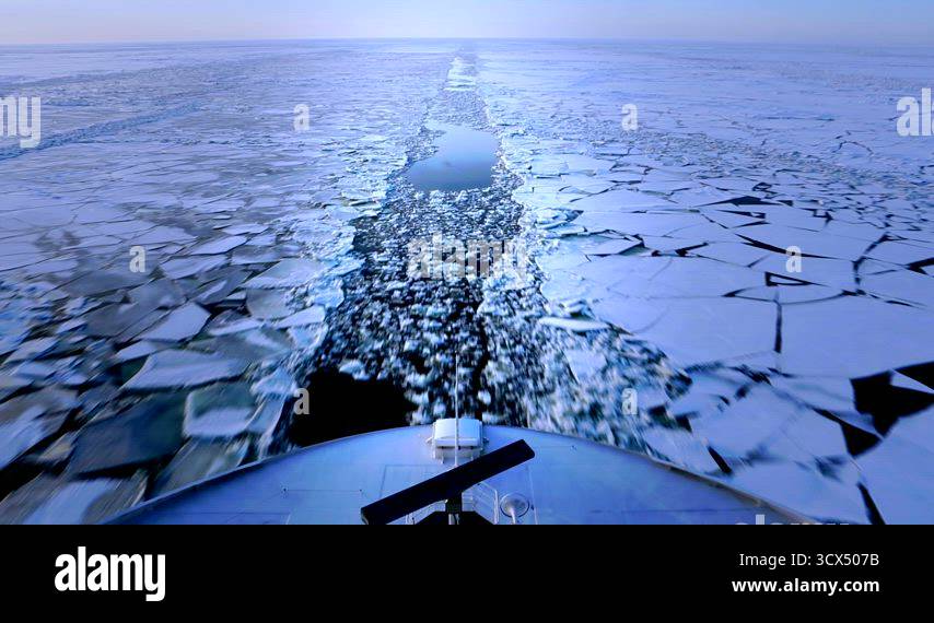 Ferry in winter. Ice flakes Stock Video Footage - Alamy