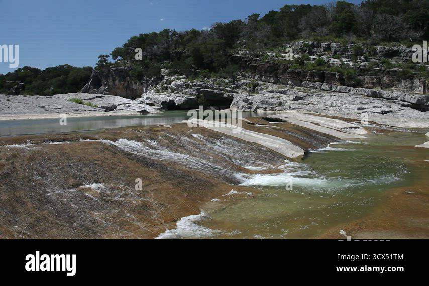 Pedernales River in the Pedernales Falls State Park Stock Video Footage ...