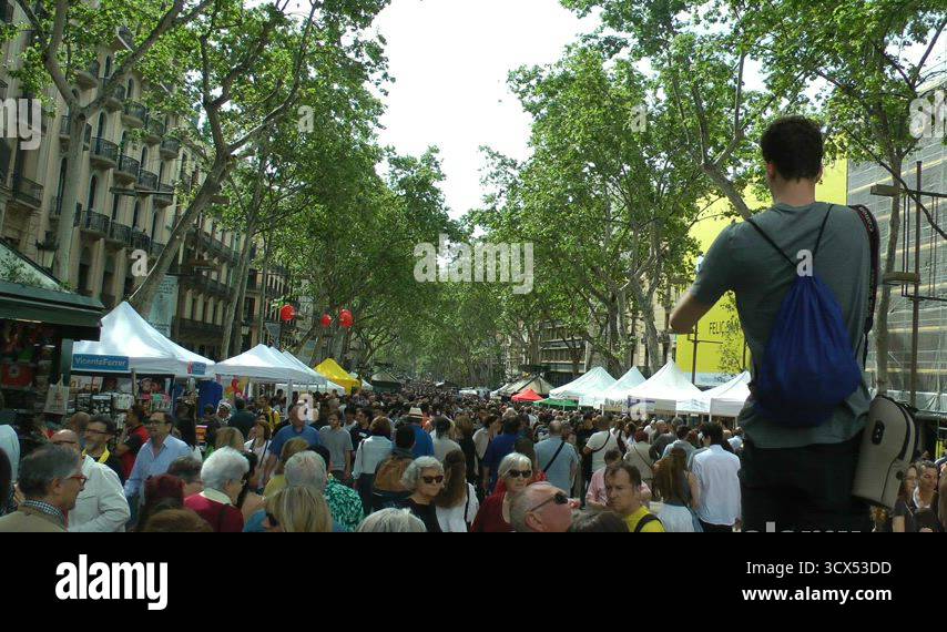 Barcelona crowd people in famous Stock Videos & Footage - HD and 4K ...