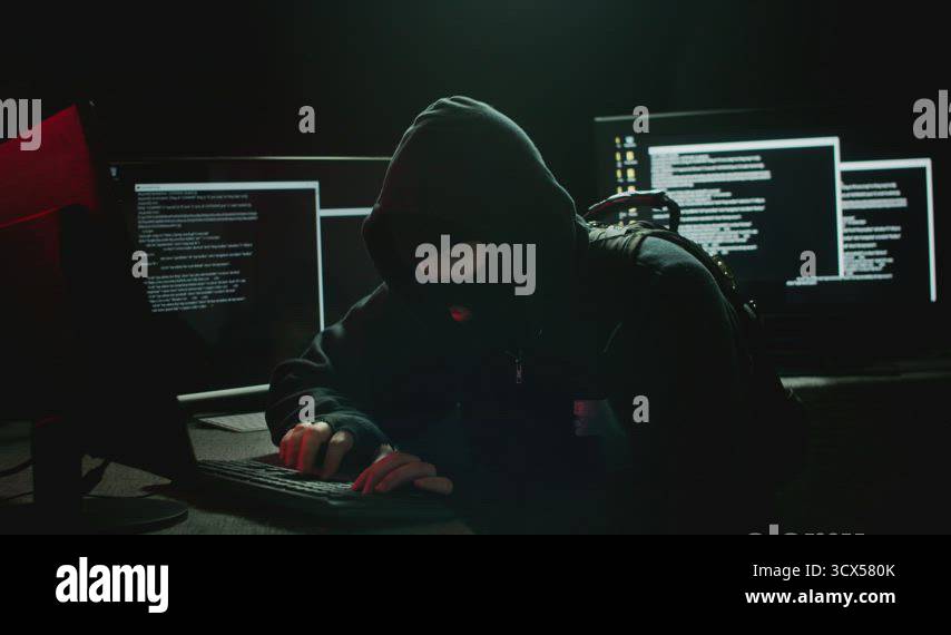 Hacker robber stealing personal social Stock Videos & Footage - HD and ...