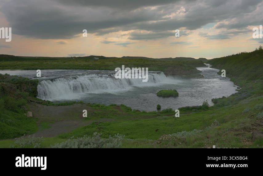 Waterfall faxafoss faxi iceland Stock Videos & Footage - HD and 4K ...