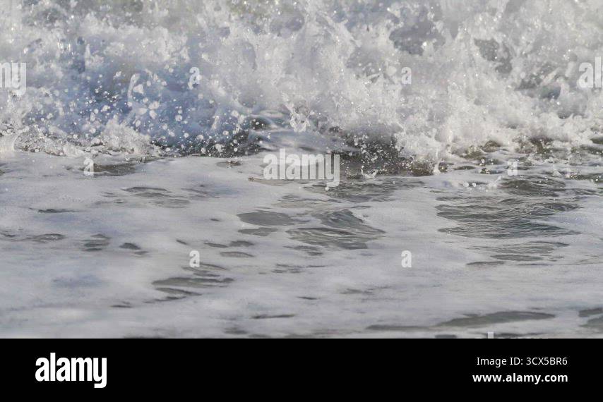 beach wave macro slow motion 4k Stock Video Footage - Alamy