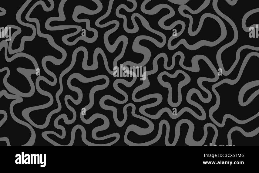 Minimal Motion Art. Two animated triangles and curved line wiggle ...