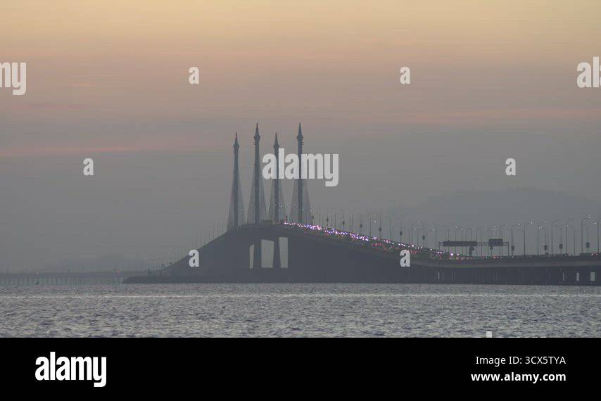 Traffic jam at Penang Bridge Stock Video Footage - Alamy