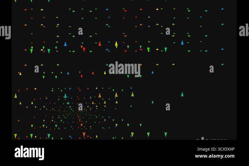 triangle rainbow pattern abstract digital stereo slow faded all in the ...