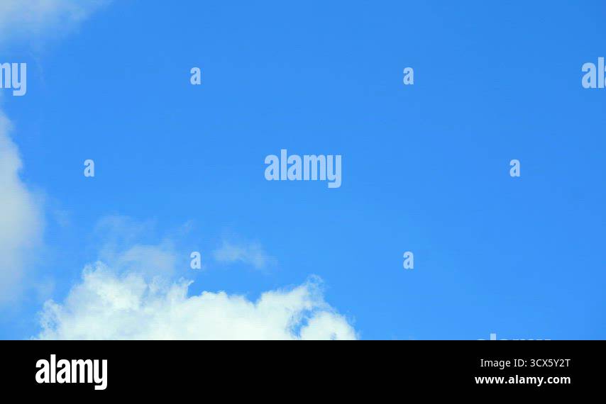 huge soft cloud moving pass and white heap cloud and clear blue sky1 ...