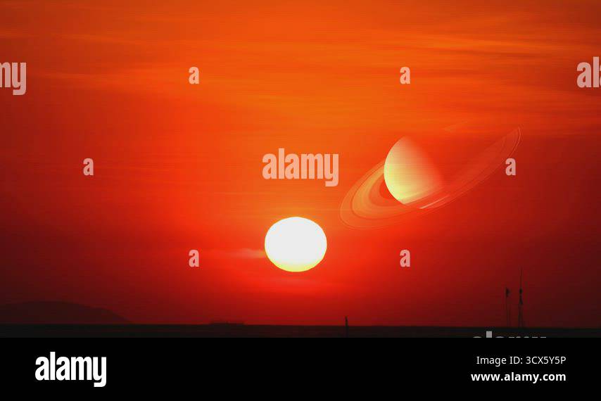 Saturn on sunset sky light Stock Videos & Footage - HD and 4K Video ...