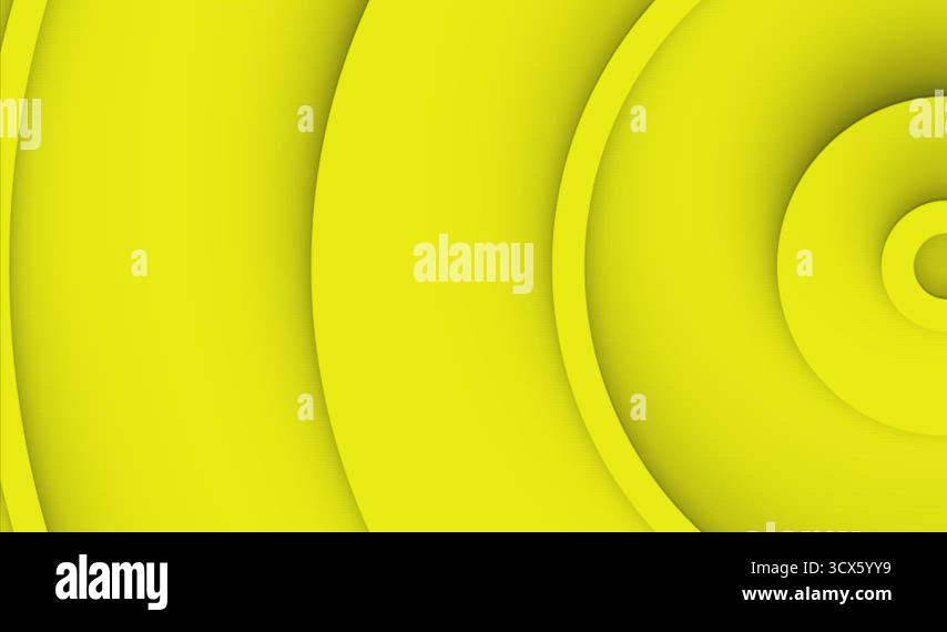 Looping background animation with yellow concentric circles moving from ...