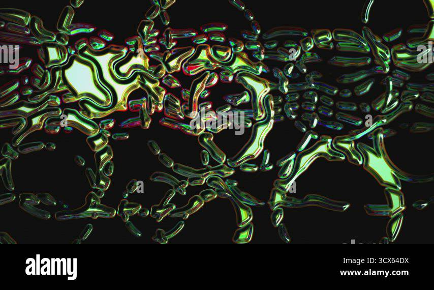 Animation Of Liquid Abstract Organic Form Stock Video Footage - Alamy