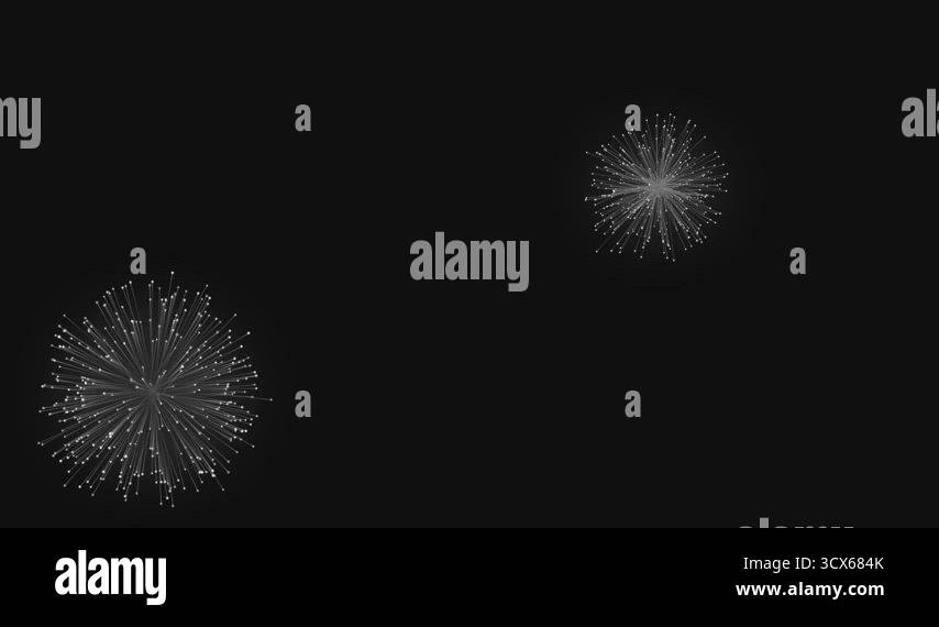 Exploding fireworks in black white Stock Videos & Footage - HD and 4K ...