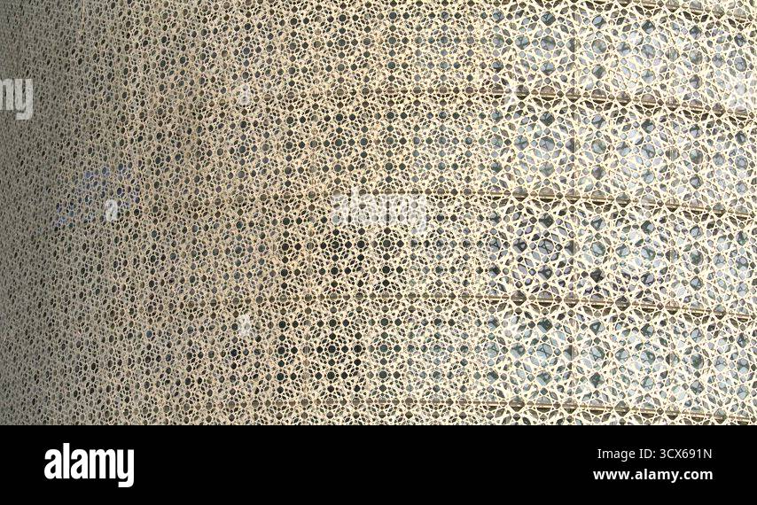 Detail of Doha Tower, also known as Burj Qatar, skyscraper in Doha ...