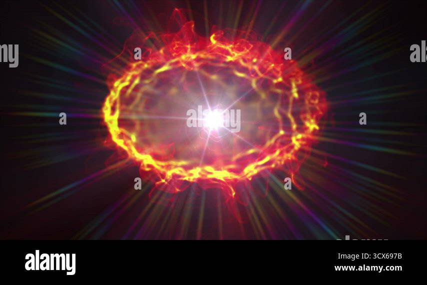 Fire ball abstract flame fusion Stock Video Footage - Alamy