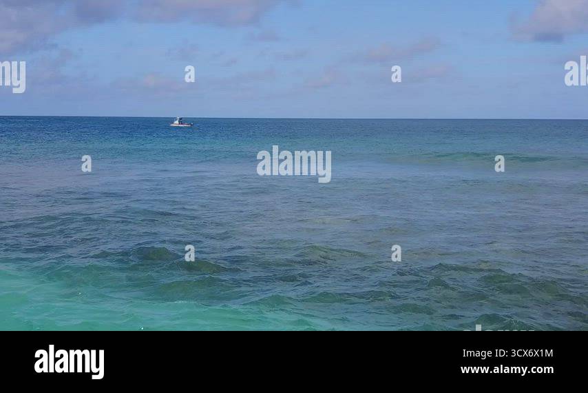 Aerial drone scenery of tropical seashore beach lifestyle by ...