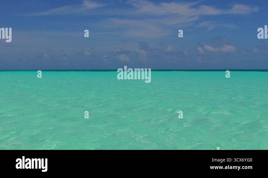 Romantic tourism of tropical coastline beach vacation by aqua blue sea ...