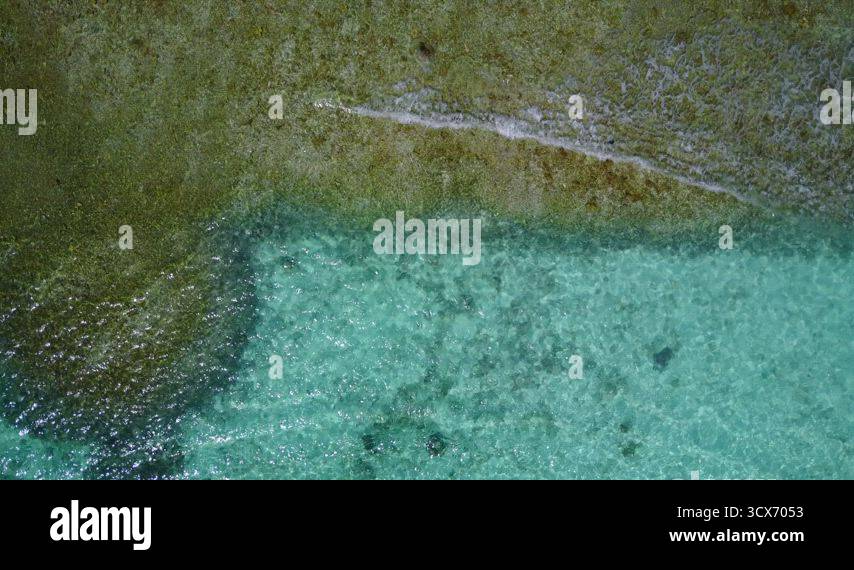 Romantic panorama of marine coastline beach trip by transparent sea ...