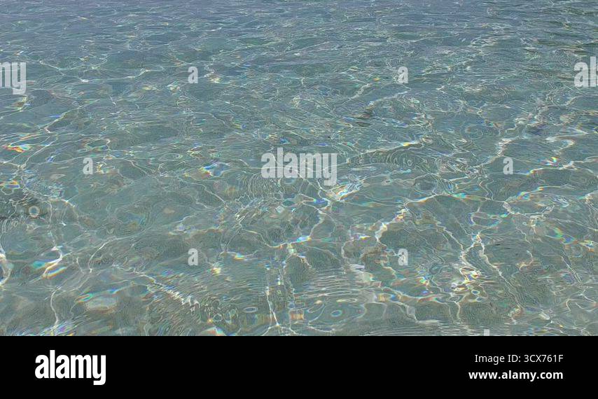 Close up seascape of paradise shore beach break by shallow lagoon with ...
