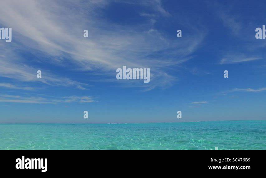 Warm scenery of paradise shore beach time by shallow lagoon and white ...