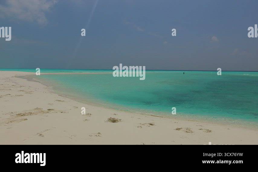 Romantic scenery of luxury tourist beach journey by turquoise ocean and ...