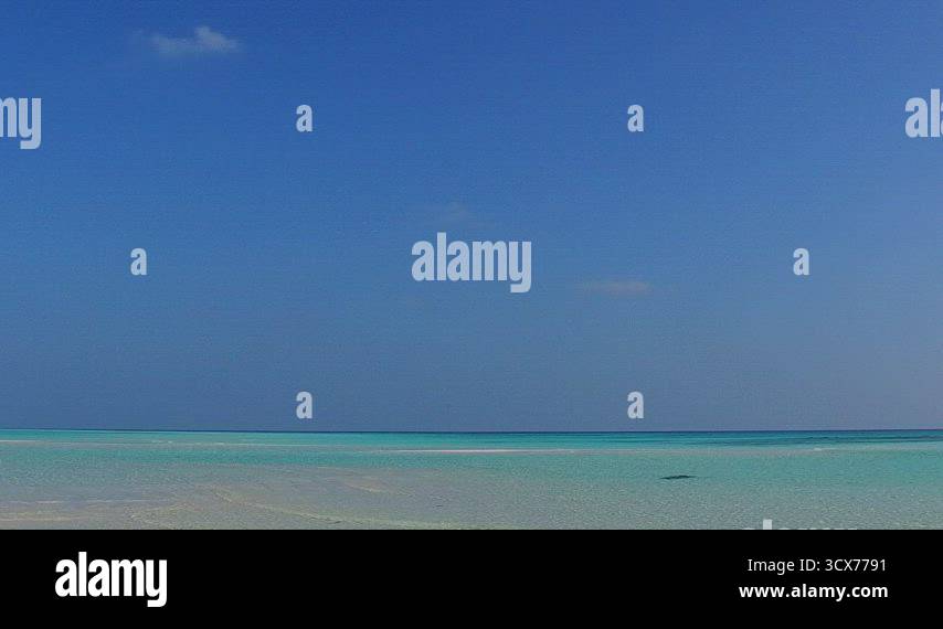 Empty texture of tranquil lagoon beach trip by blue ocean with white ...