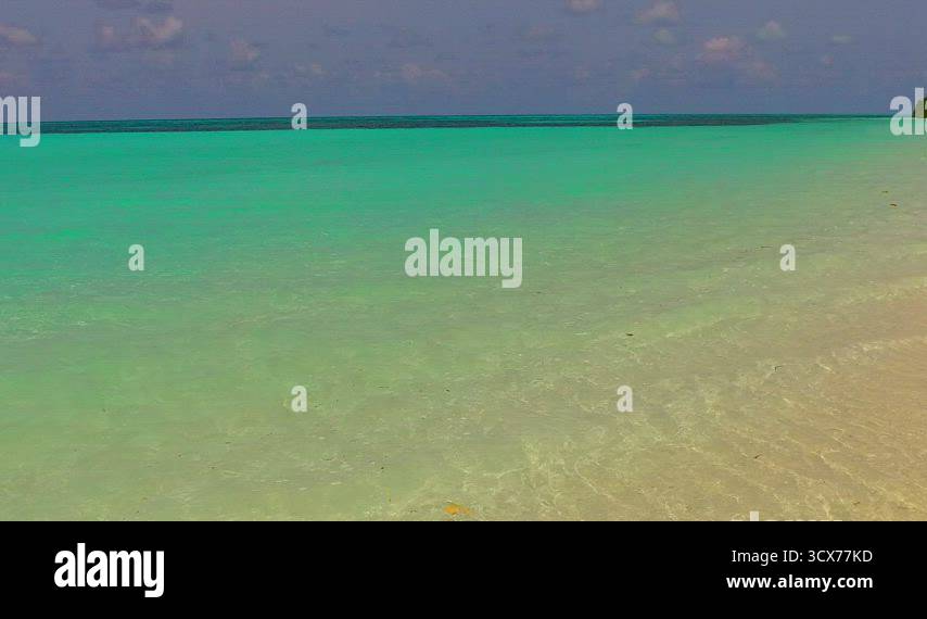 Daytime seascape of luxury tourist beach journey by blue ocean and ...