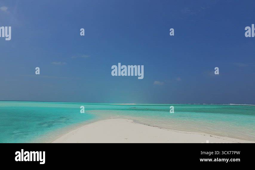 Daytime nature of beautiful coastline beach journey by clear lagoon ...