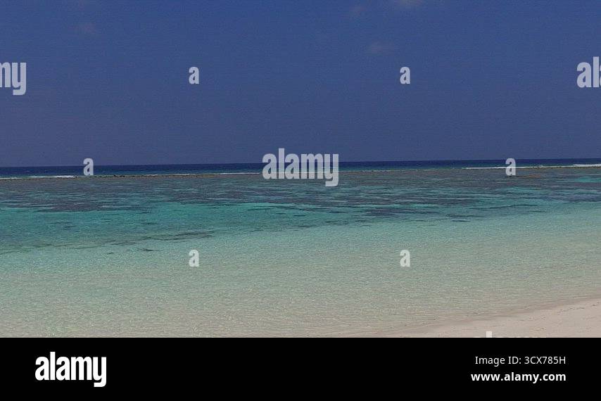 Warm texture of relaxing coastline beach trip by shallow lagoon with ...