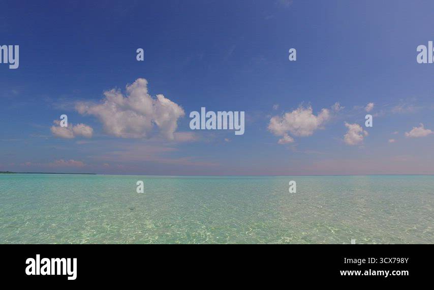 Copy space nature of beautiful sea view beach journey by turquoise ...