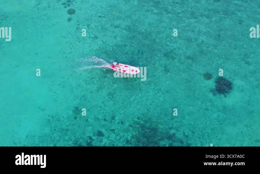 Sunny scenery of luxury bay beach break by blue ocean with bright sand ...