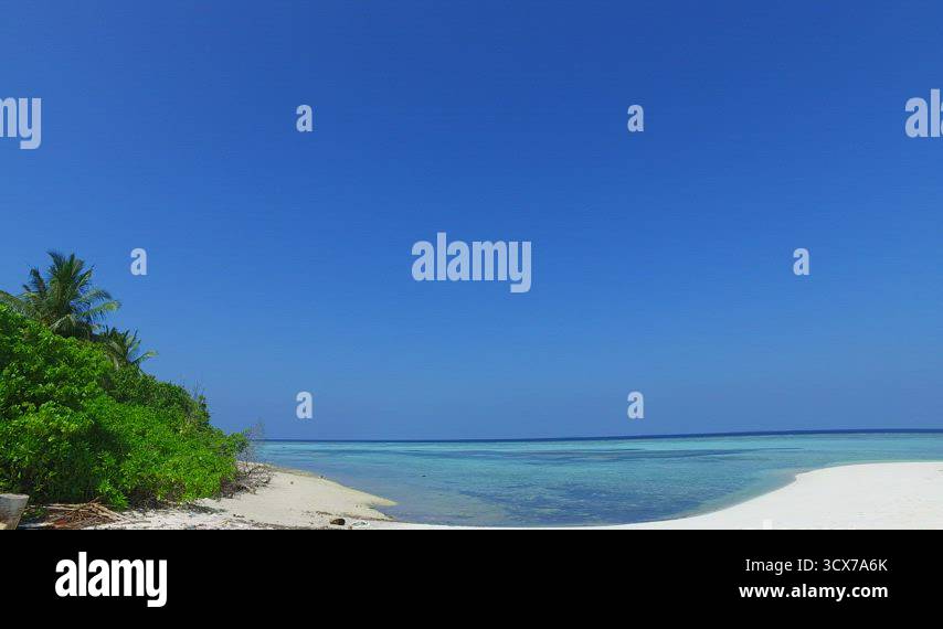 Close up texture of perfect bay beach voyage by blue sea and white ...