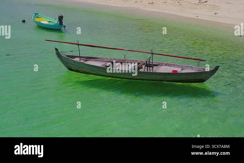 Sunny texture of tranquil lagoon beach journey by blue green water with ...