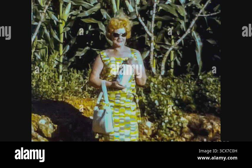 Malta 1981, Woman in nature Stock Video Footage - Alamy