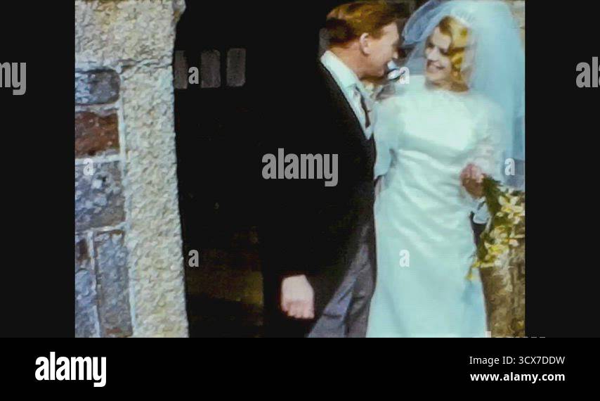 United Kingdom 1965, Home wedding scene in 60s 12 Stock Video Footage ...