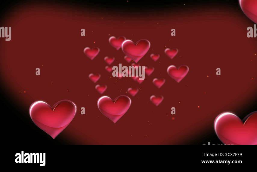 love heart motion 4k Stock Video Footage - Alamy
