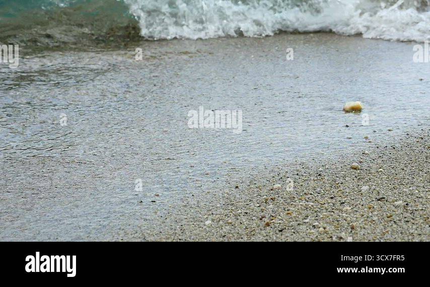 beautiful waves in beach in slow motion Stock Video Footage - Alamy
