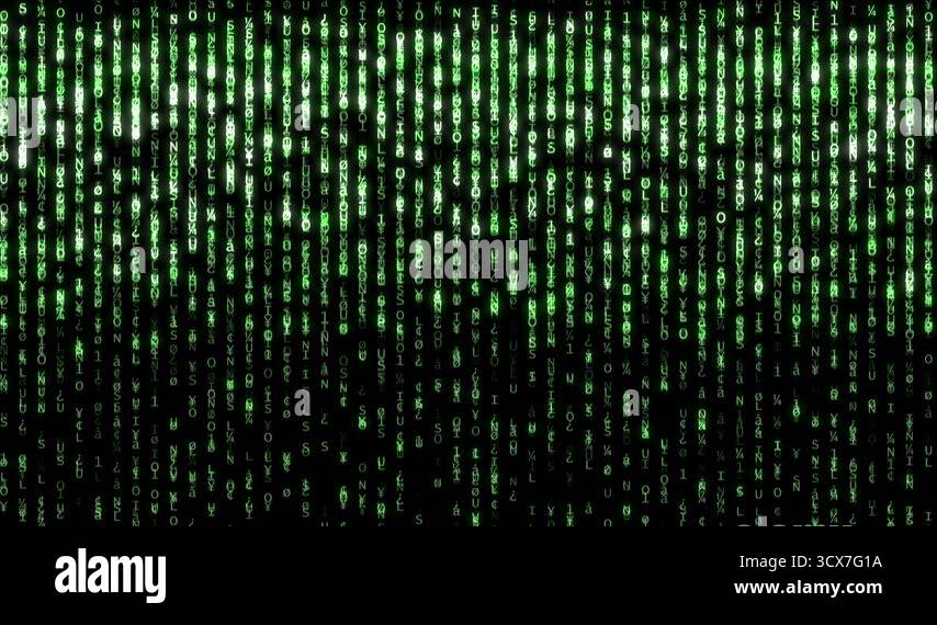 matrix binary code 4k Stock Video Footage - Alamy