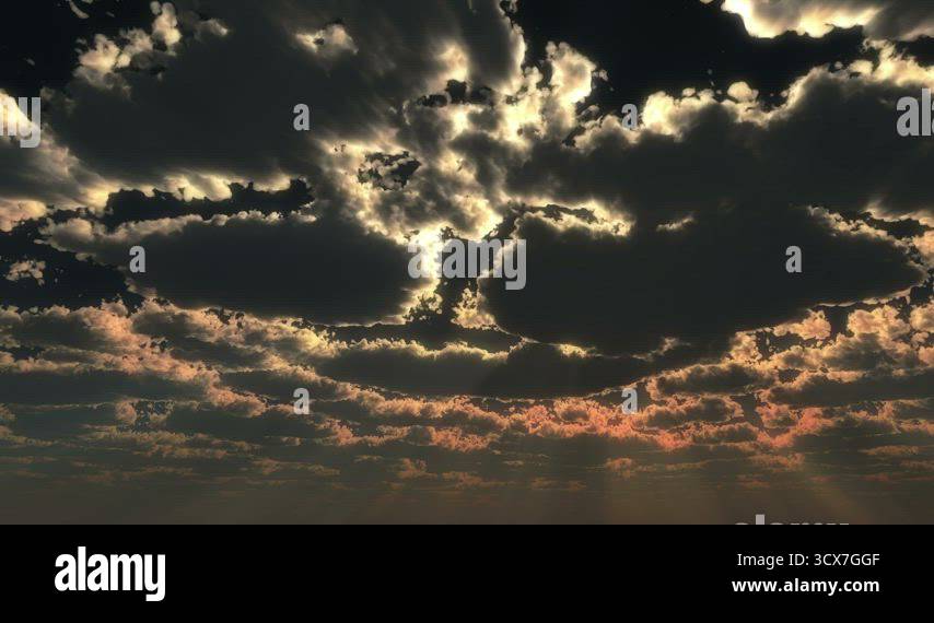 god ray sky sunset 4k Stock Video Footage - Alamy