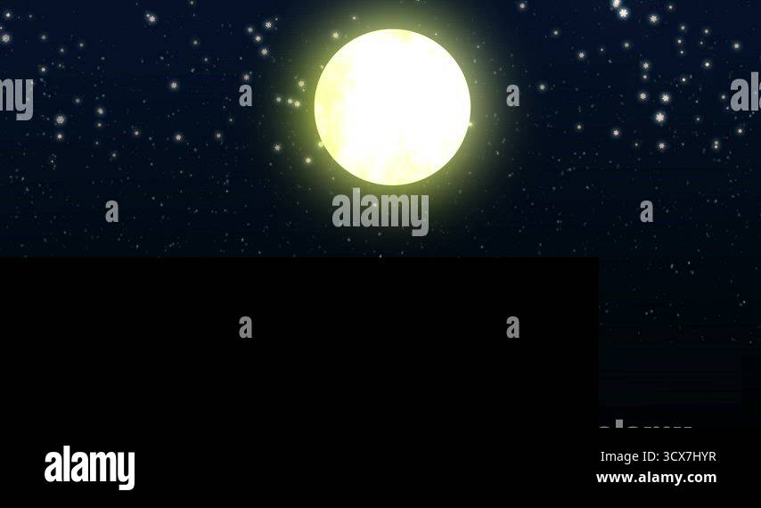 full moon snow 4k Stock Video Footage - Alamy